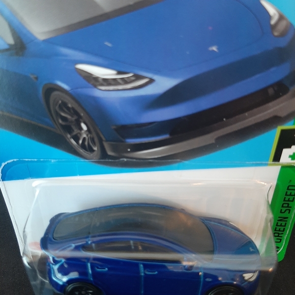 Mattel | Other | Tesla Model Y Hot Wheels 224 Hw Green Speed Collection ...